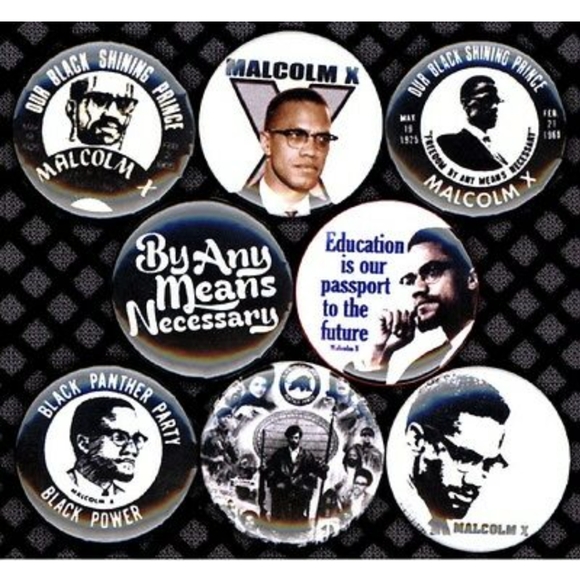 Accessories | Malcolm X Buttons Badge Pins Set Of 8 | Poshmark